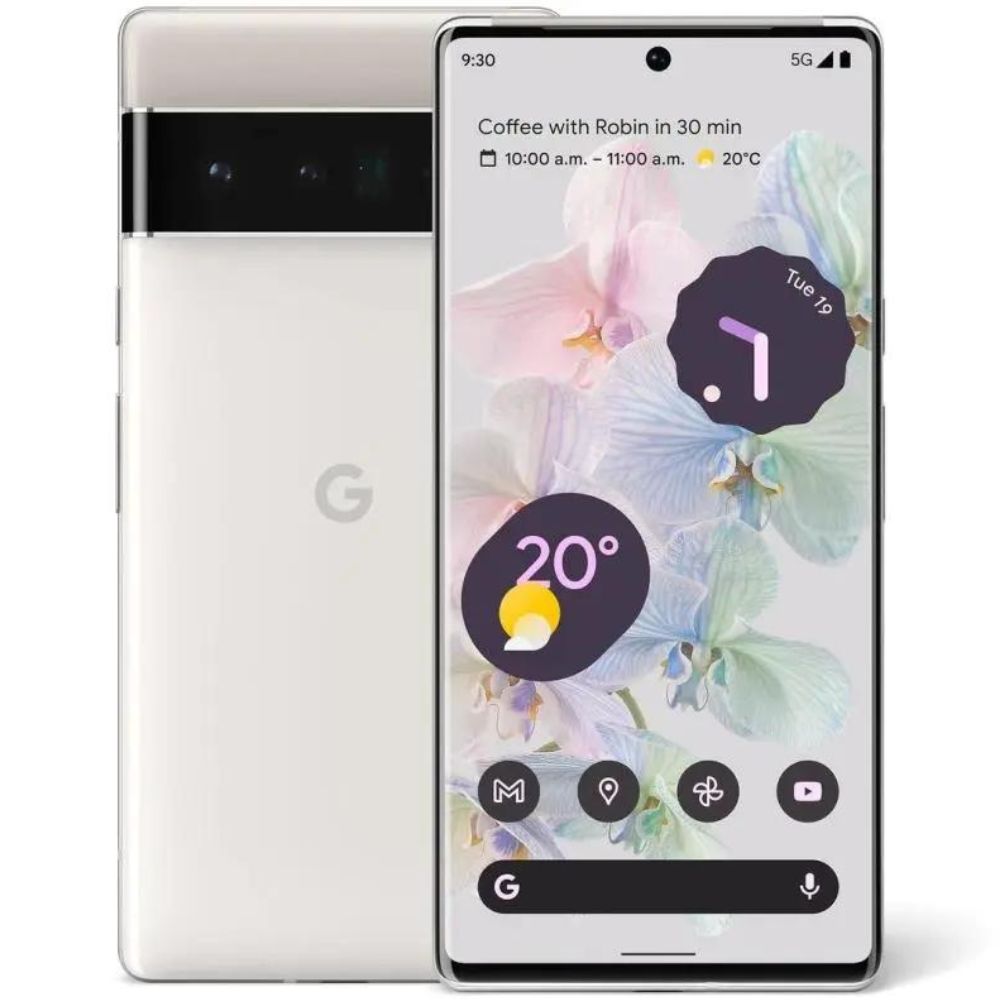 Pixel 6 Pro / 128GB / 2 - Very Good (Cracked Screen) / Cloudy White ...
